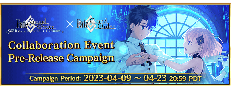 Fate/Grand Order Waltz in the MOONLIGHT/LOSTROOM×Fate/Grand Order Collaboration Event Pre ...